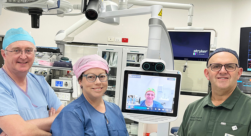 Surgeons scrub in with virtual support in CQ operating theatres ...
